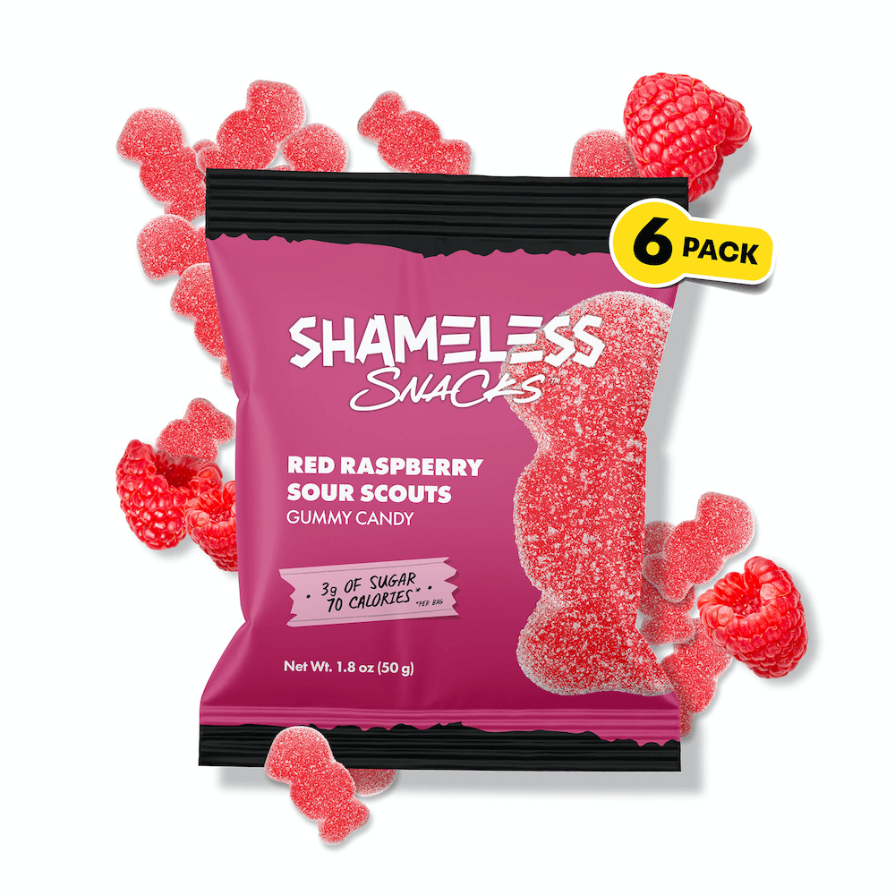 Red Raspberry Sour Scouts Gummies – Shameless Snacks