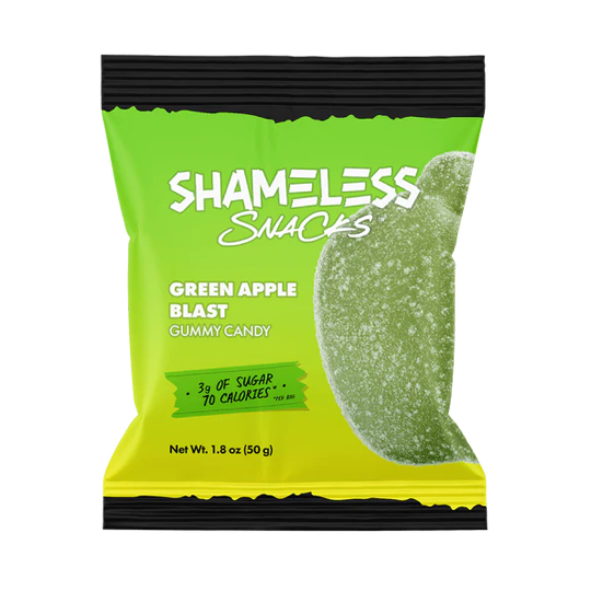 Shameless Snacks Green Apple Blast Gummy Candy